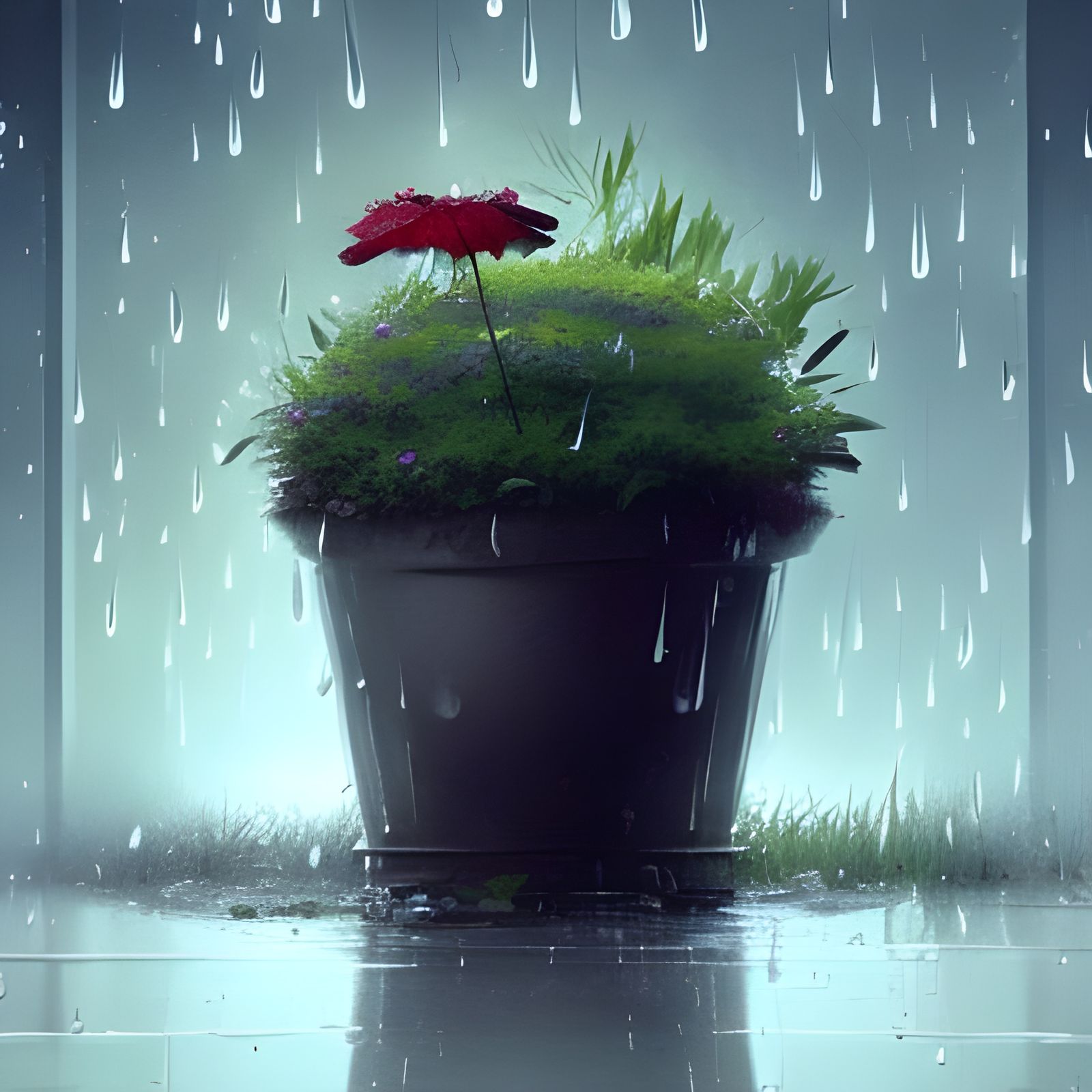A Very sad plant - AI Generated Artwork - NightCafe Creator