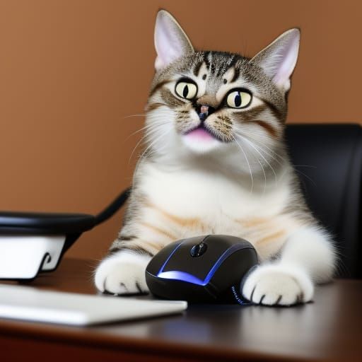 Gaming Cat - AI Generated Artwork - NightCafe Creator