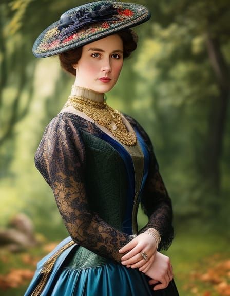 Victorian Beauty 2118 - AI Generated Artwork - NightCafe Creator