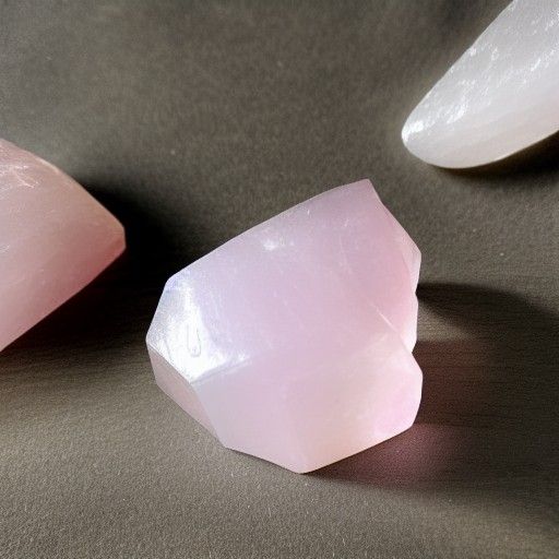 Rose quartz gemstone - AI Generated Artwork - NightCafe Creator