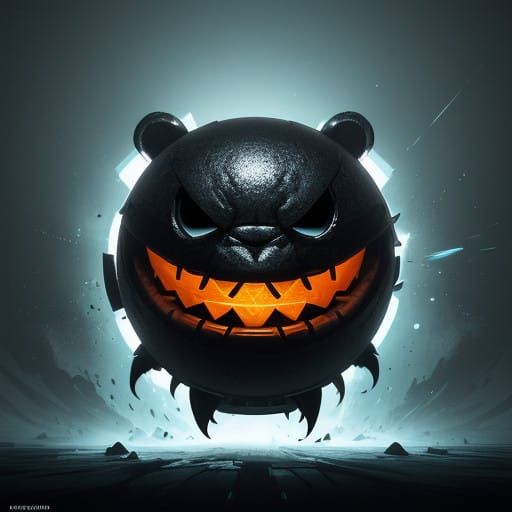 angry pacman - Ferocious Pac-Man in Vibrant, Gradient Color ...