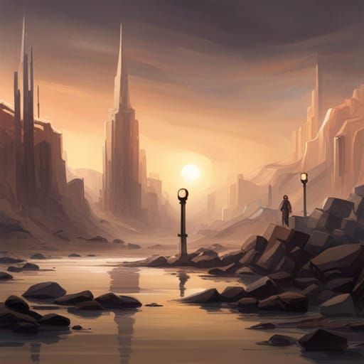 various sizes of clocks, various types of clocks, A desolate, post ...