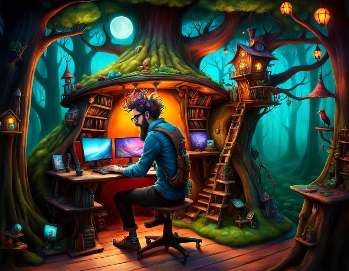 Gaming PC Setup #012 - AI Generated Artwork - NightCafe Creator