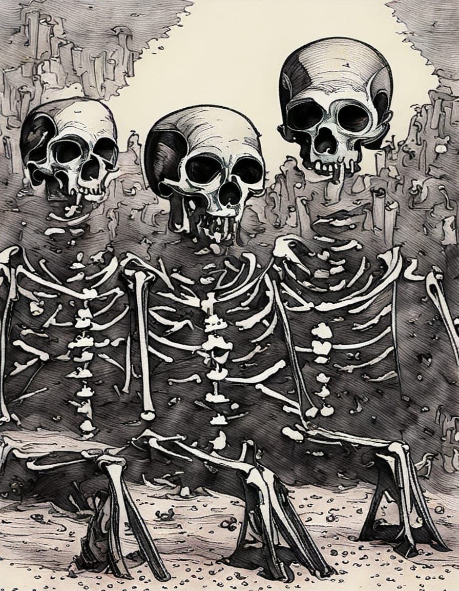 Bone-heads doing bone-headed things and believing ... - AI Art