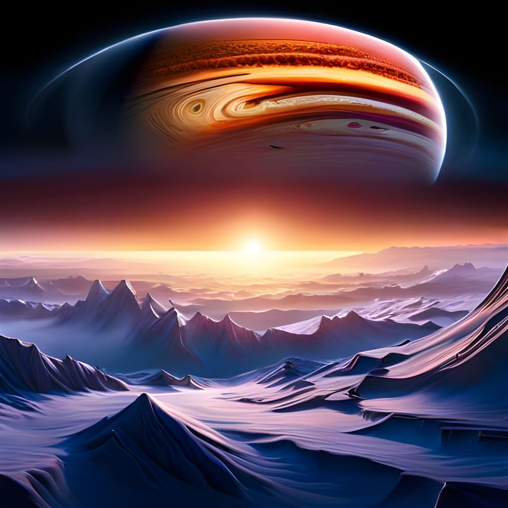 The Rise of Jupiter - AI Generated Artwork - NightCafe Creator