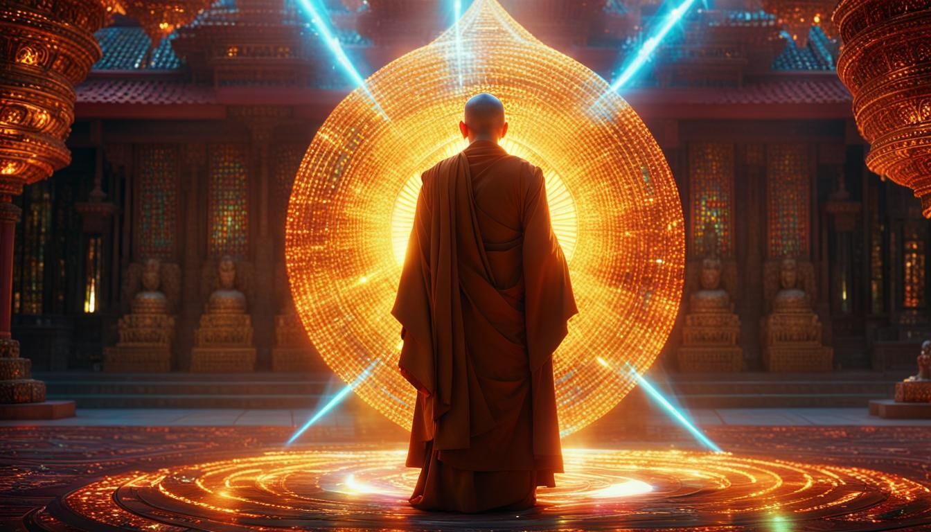 Stargate Monk - AI Generated Artwork - NightCafe Creator