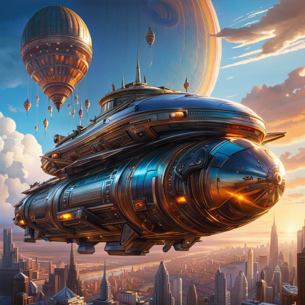 The fifth element flying car... - AI Generated Artwork - NightCafe Creator