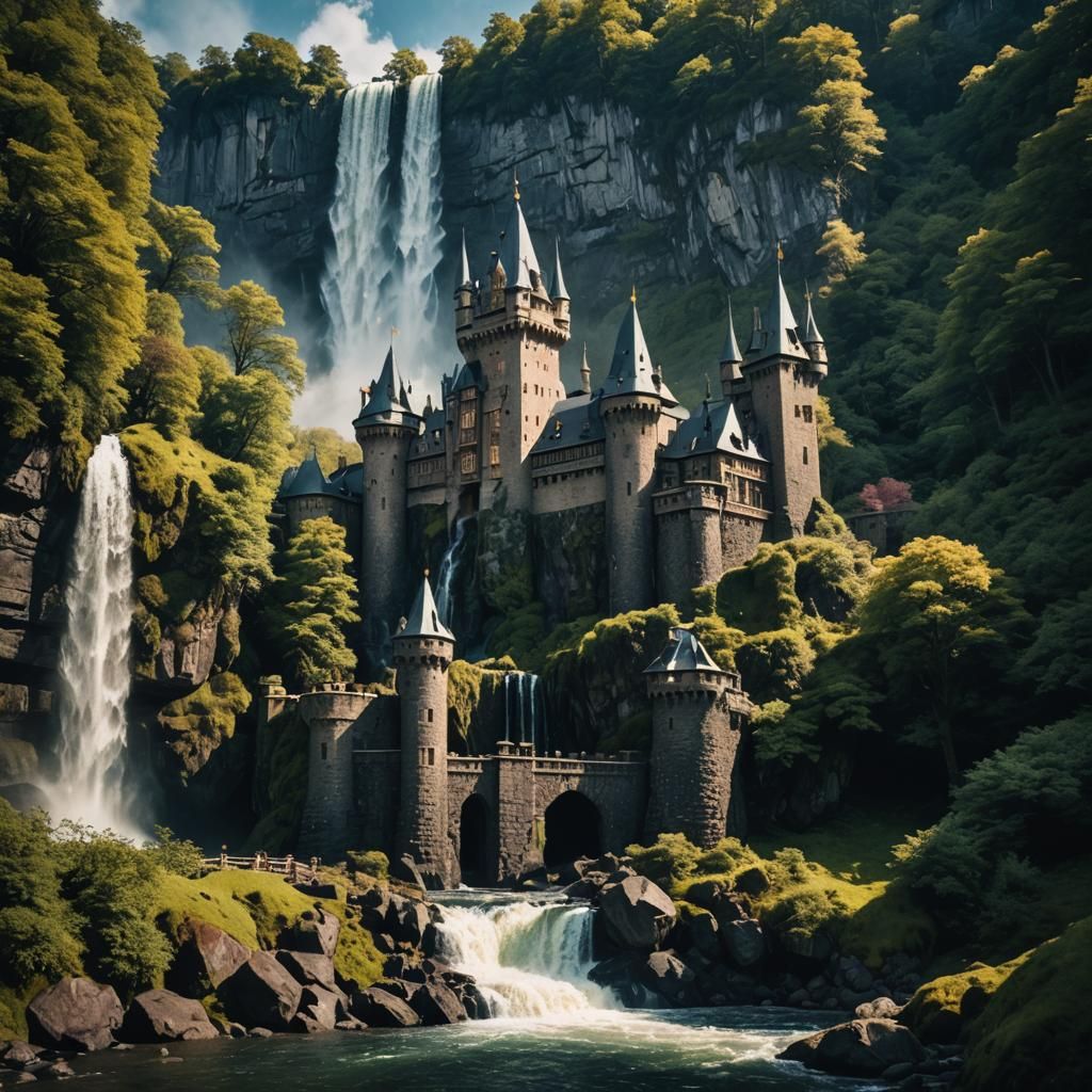 Fantasy castle. - AI Generated Artwork - NightCafe Creator