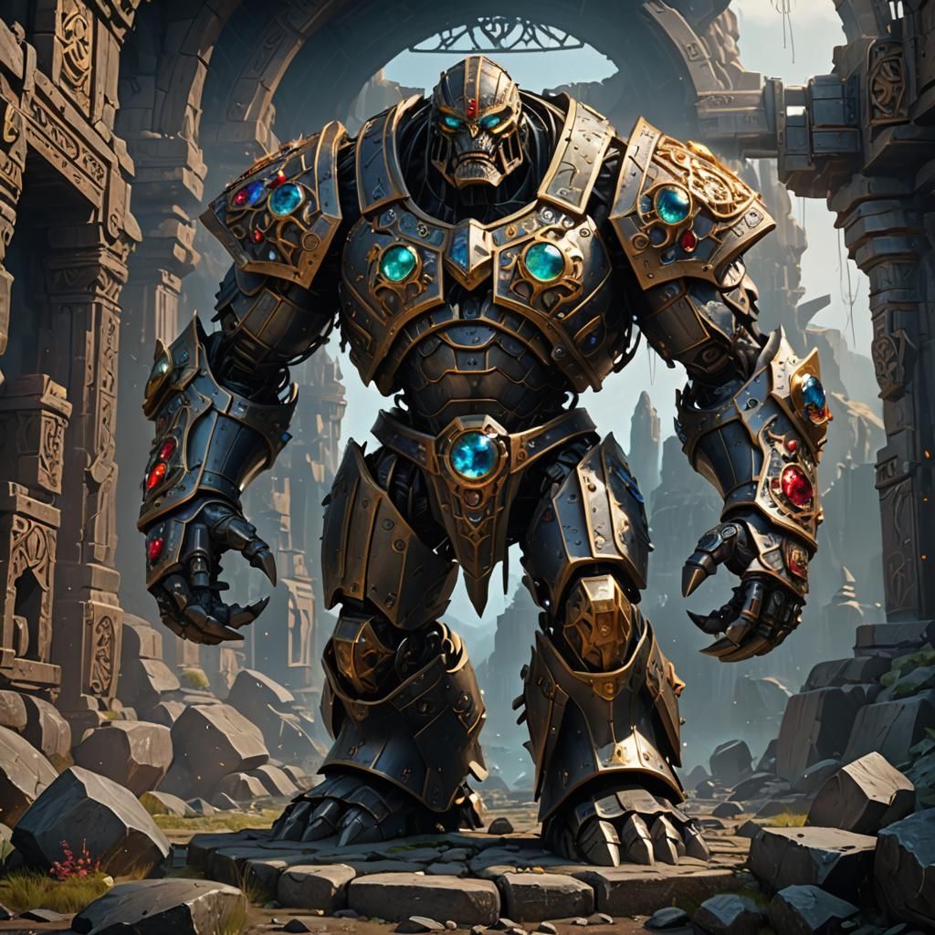 The Forgeborn Golem is a massive construct, crafted from the finest ...