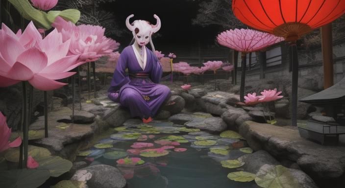 classical kaidan yokai Japanese folklore deep depth 30 layers ...