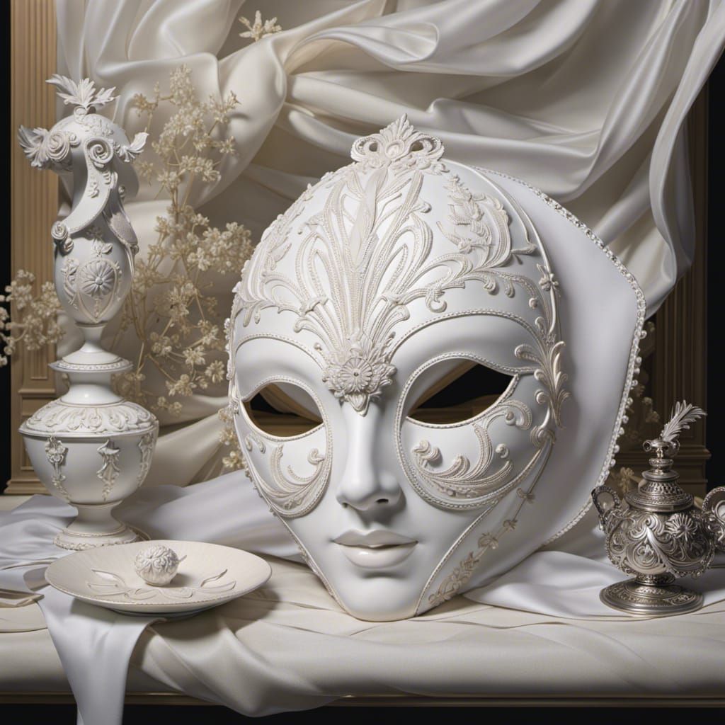 Ivory mask - AI Generated Artwork - NightCafe Creator