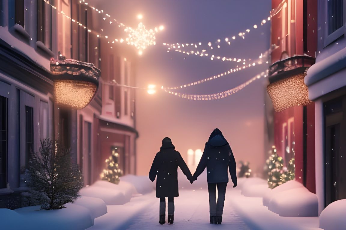 Wintertime Stroll - AI Generated Artwork - NightCafe Creator