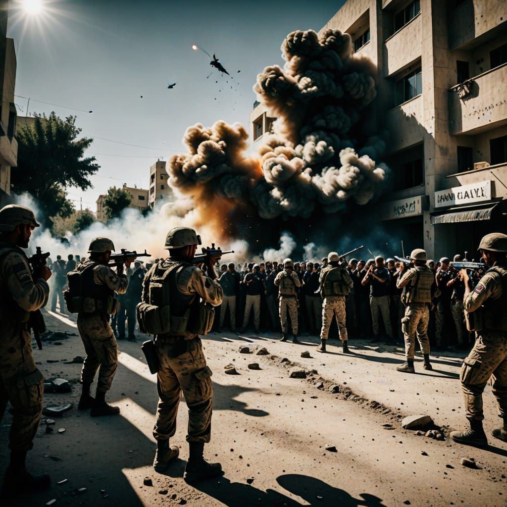 Iraqi Soldiers Shoot Diplomats in Adana: War Photo - AI Art