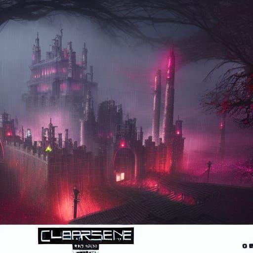 Cyber Castle - AI Generated Artwork - NightCafe Creator