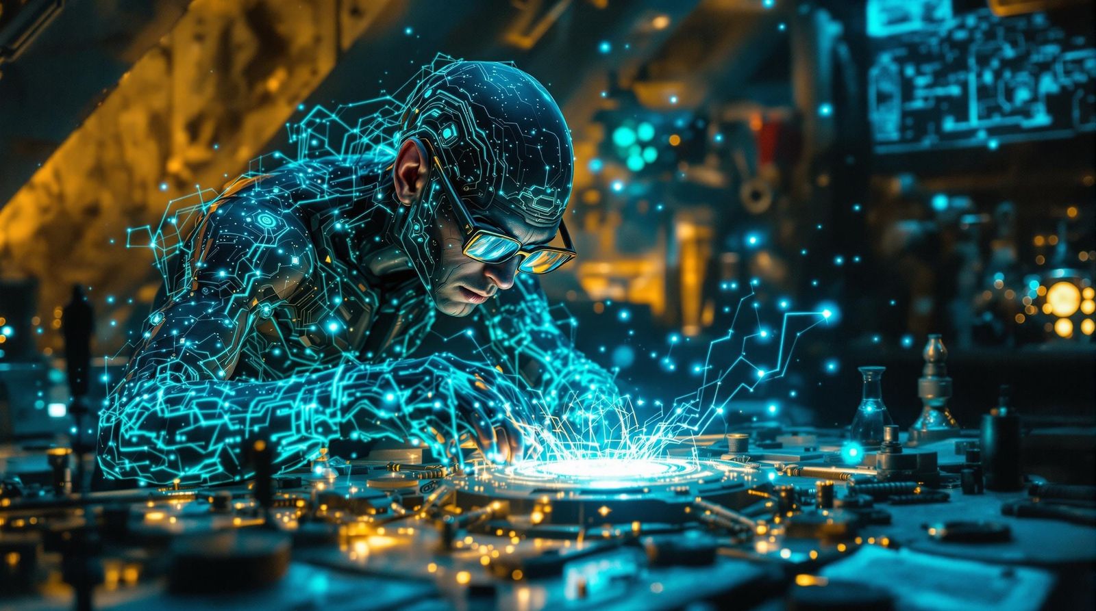 AI Inventor at Work - Cosmic Inventor in Quantum Workshop