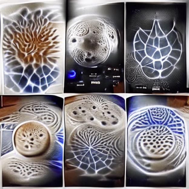 Six Cymatics Patterns - AI Generated Artwork - NightCafe Creator