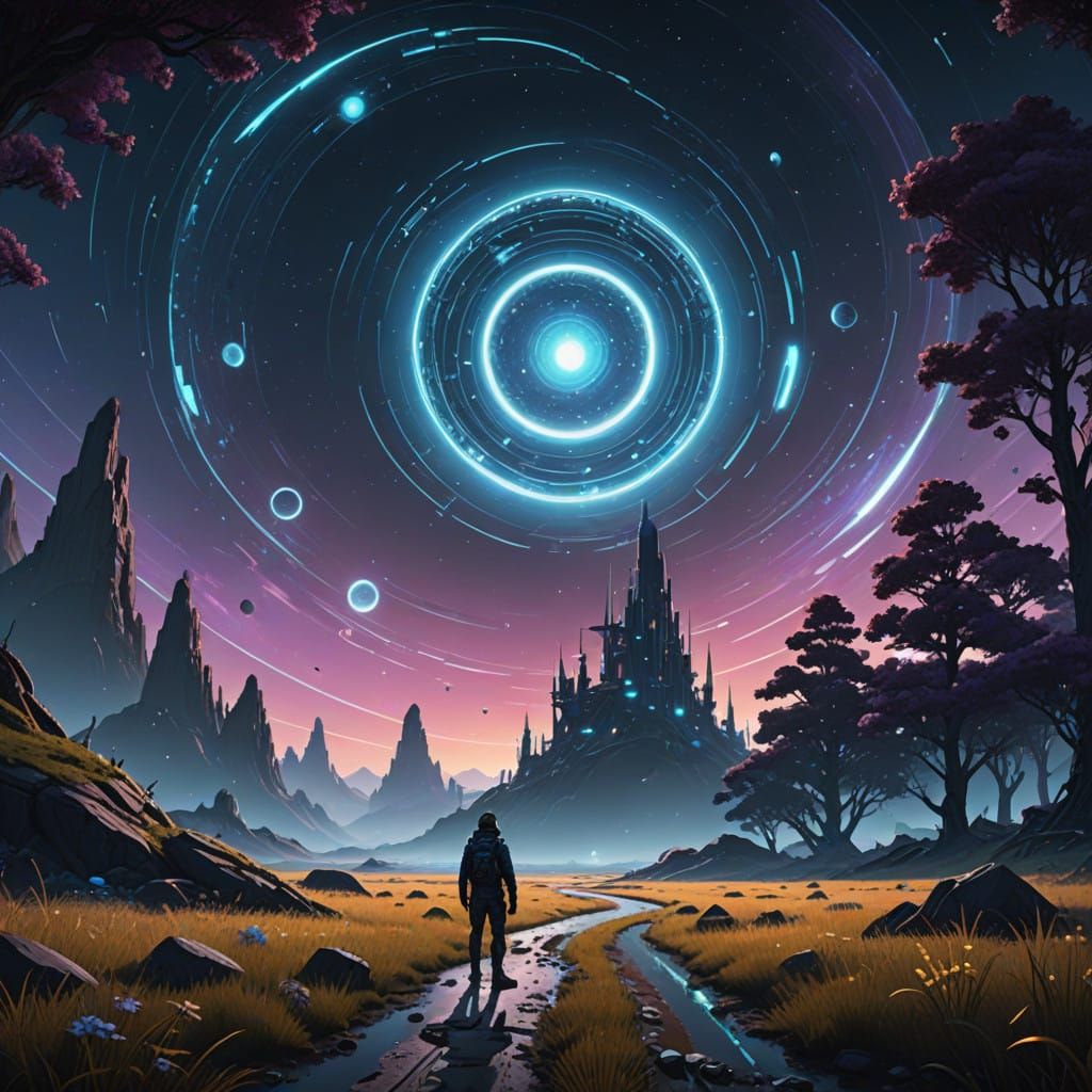 On distant worlds - Galactic Harmony in Cosmic Starfield