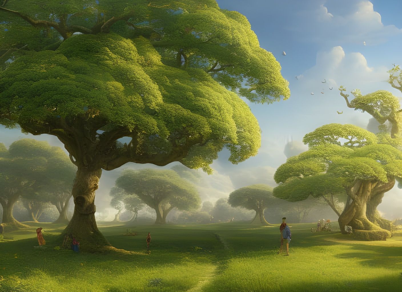 A park - AI Generated Artwork - NightCafe Creator