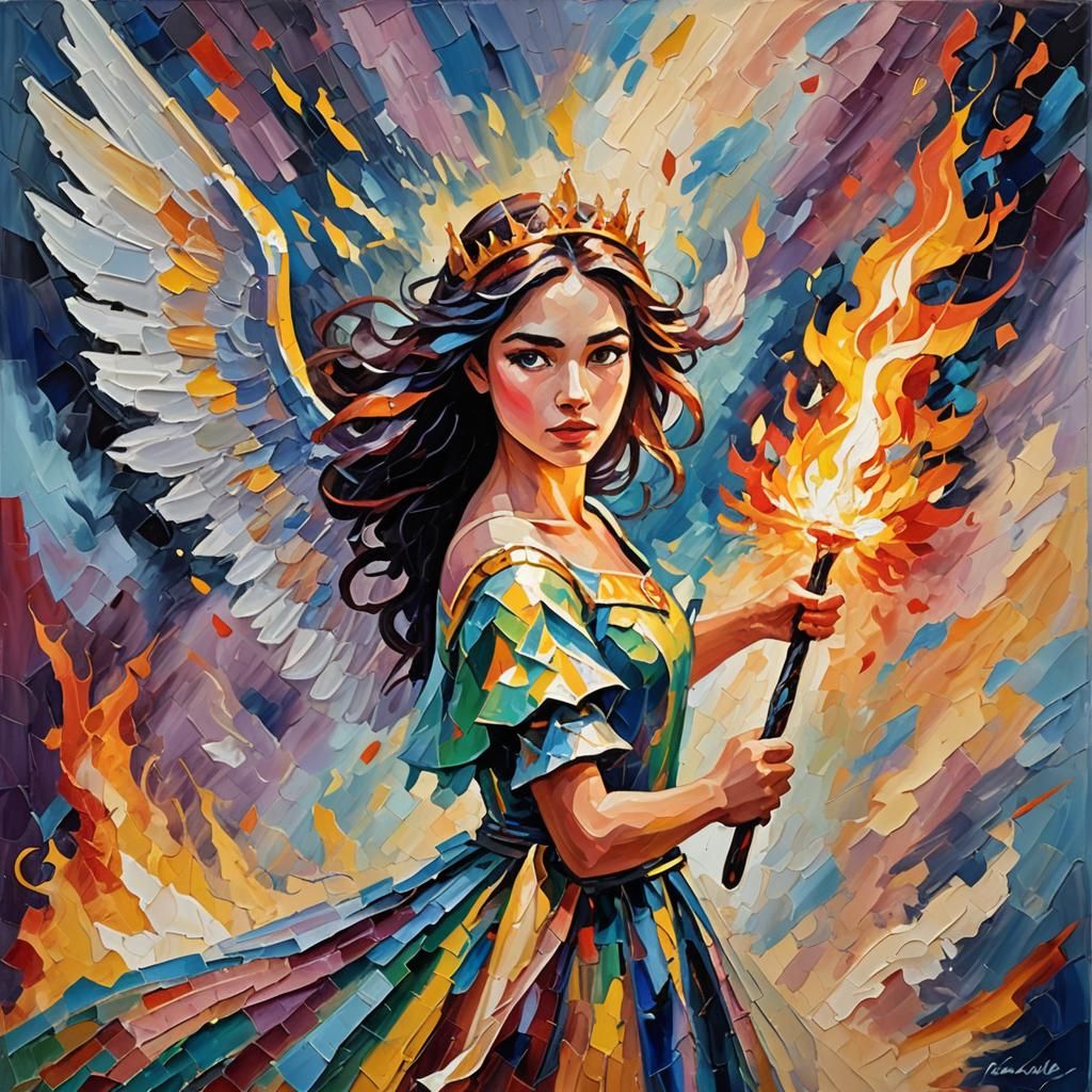 KARLINA (Angel Leaving Heaven) - AI Generated Artwork - NightCafe Creator