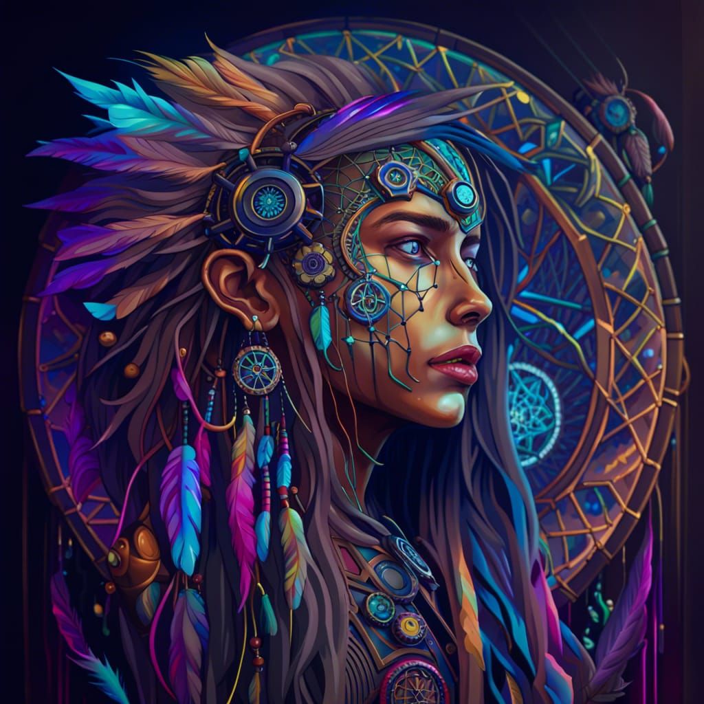 Dreamweaver dreamcatcher photorealistic intricately detailed HDR detailed complex 8k resolution ...