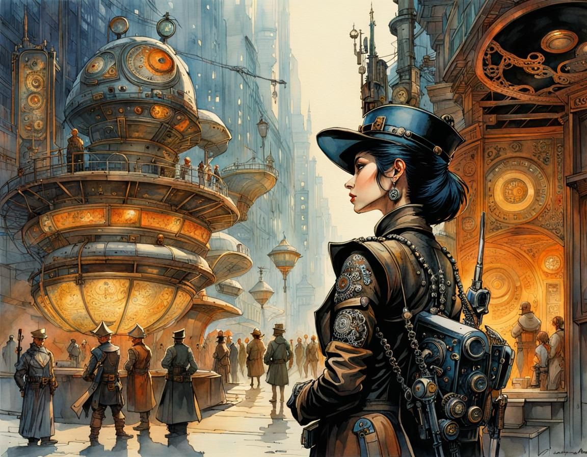 Cybersteam-punk - AI Generated Artwork - NightCafe Creator