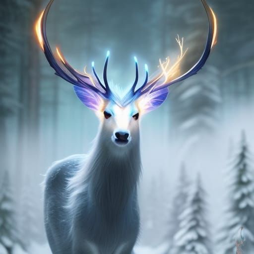 Evolved Magical Stag - AI Generated Artwork - NightCafe Creator