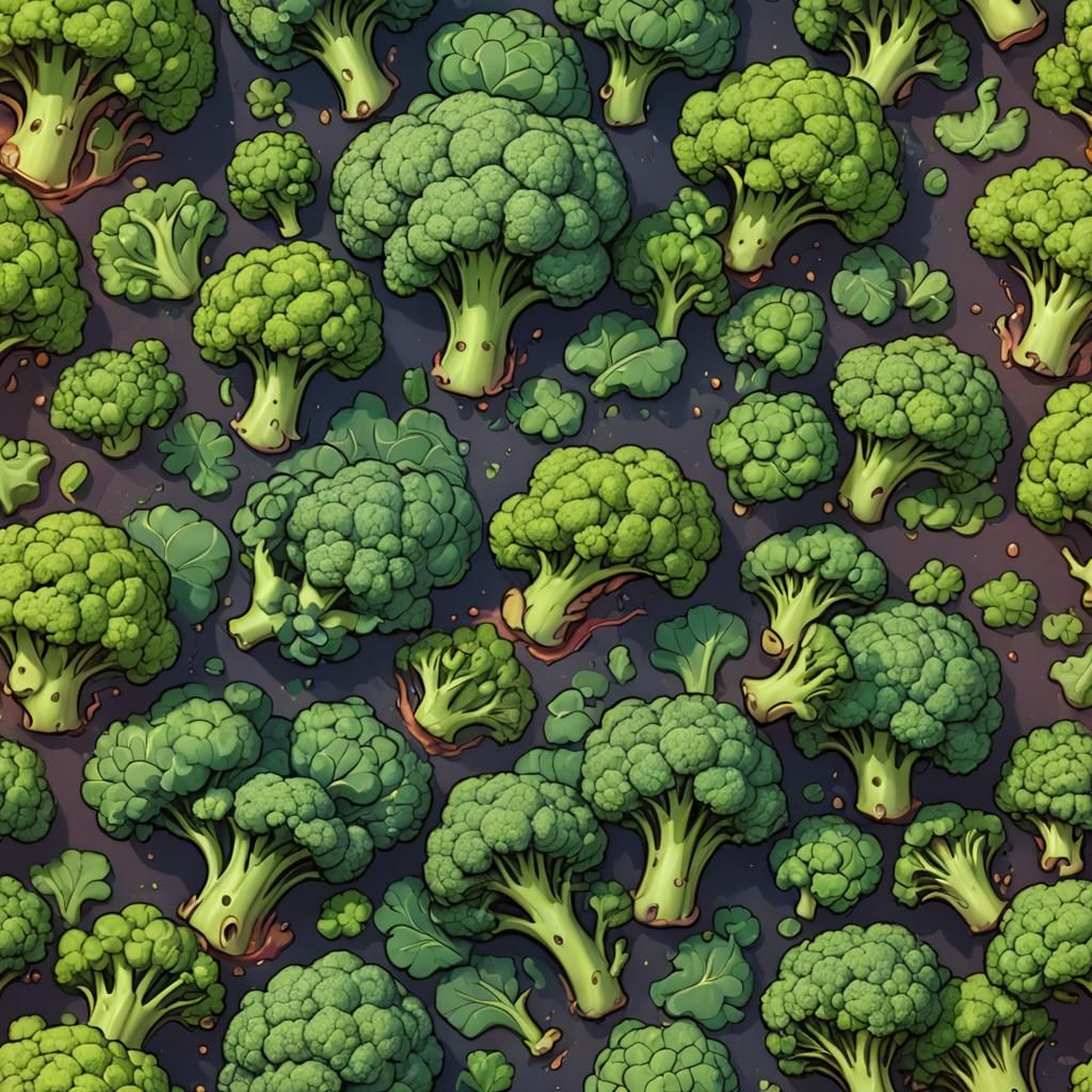 chibi Style Broccoli - AI Generated Artwork - NightCafe Creator