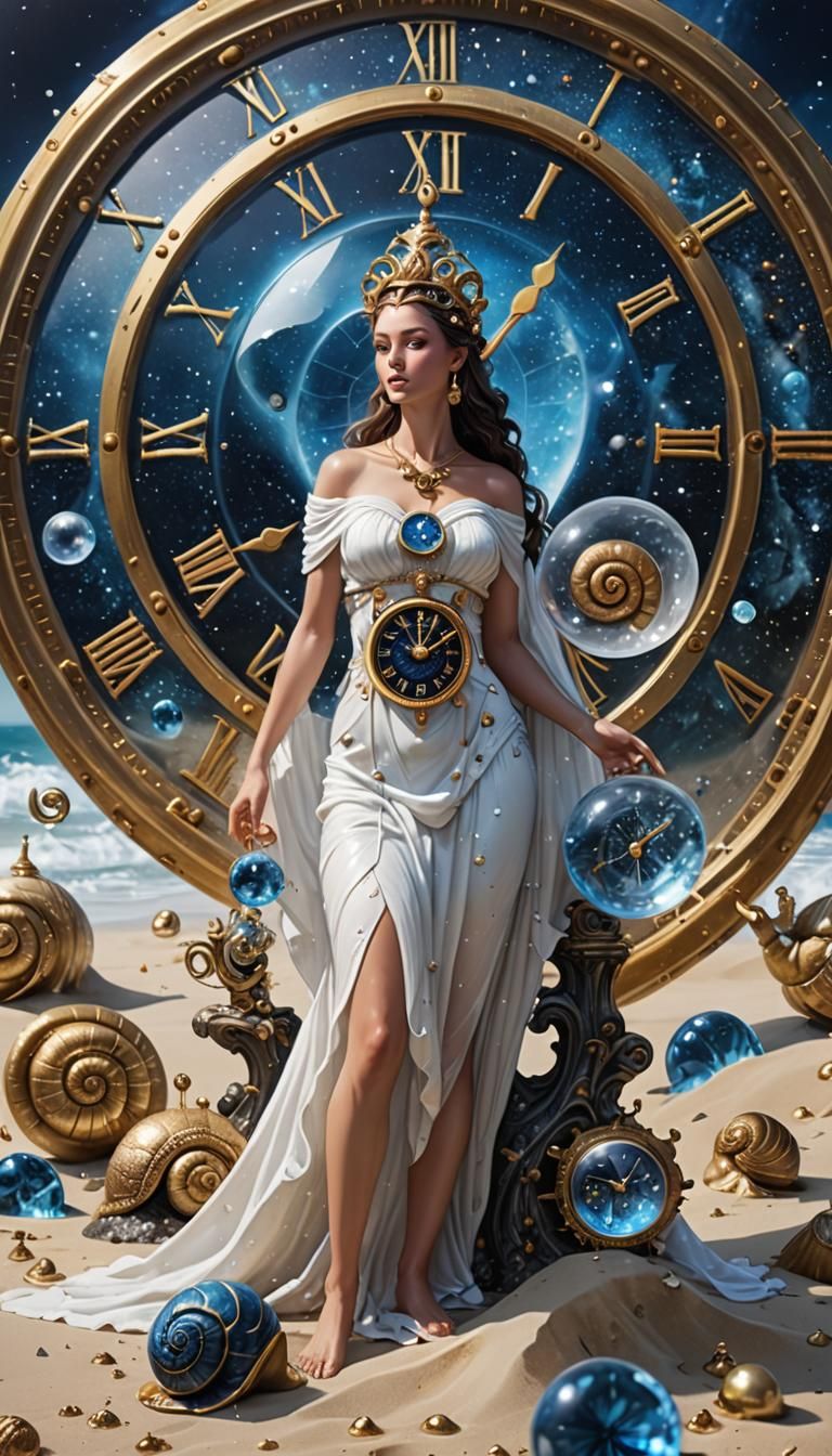 goddess of time - AI Generated Artwork - NightCafe Creator