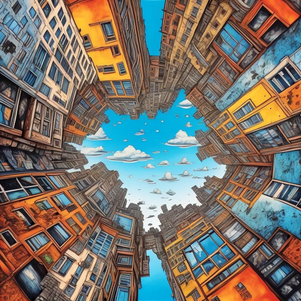 Skyward Labyrinth - AI Generated Artwork - NightCafe Creator