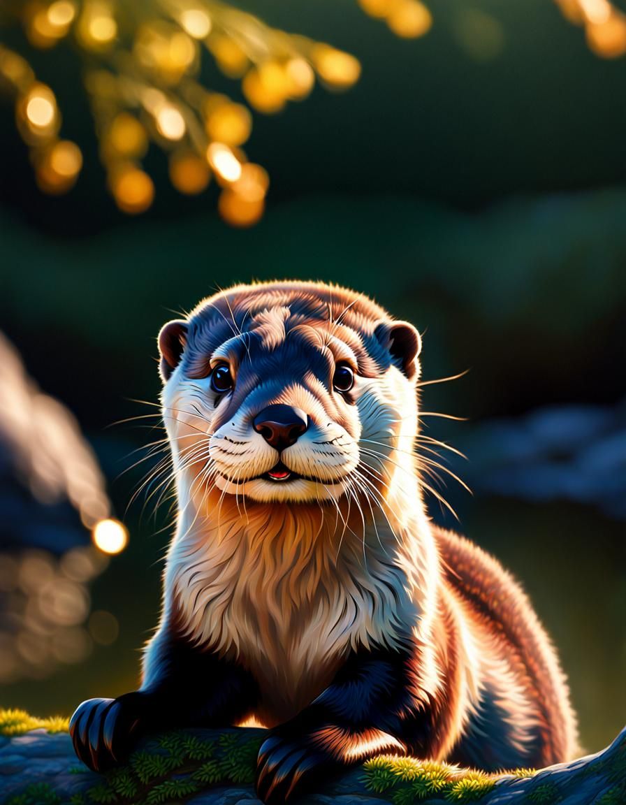 Otter-ly Adorable - AI Generated Artwork - NightCafe Creator