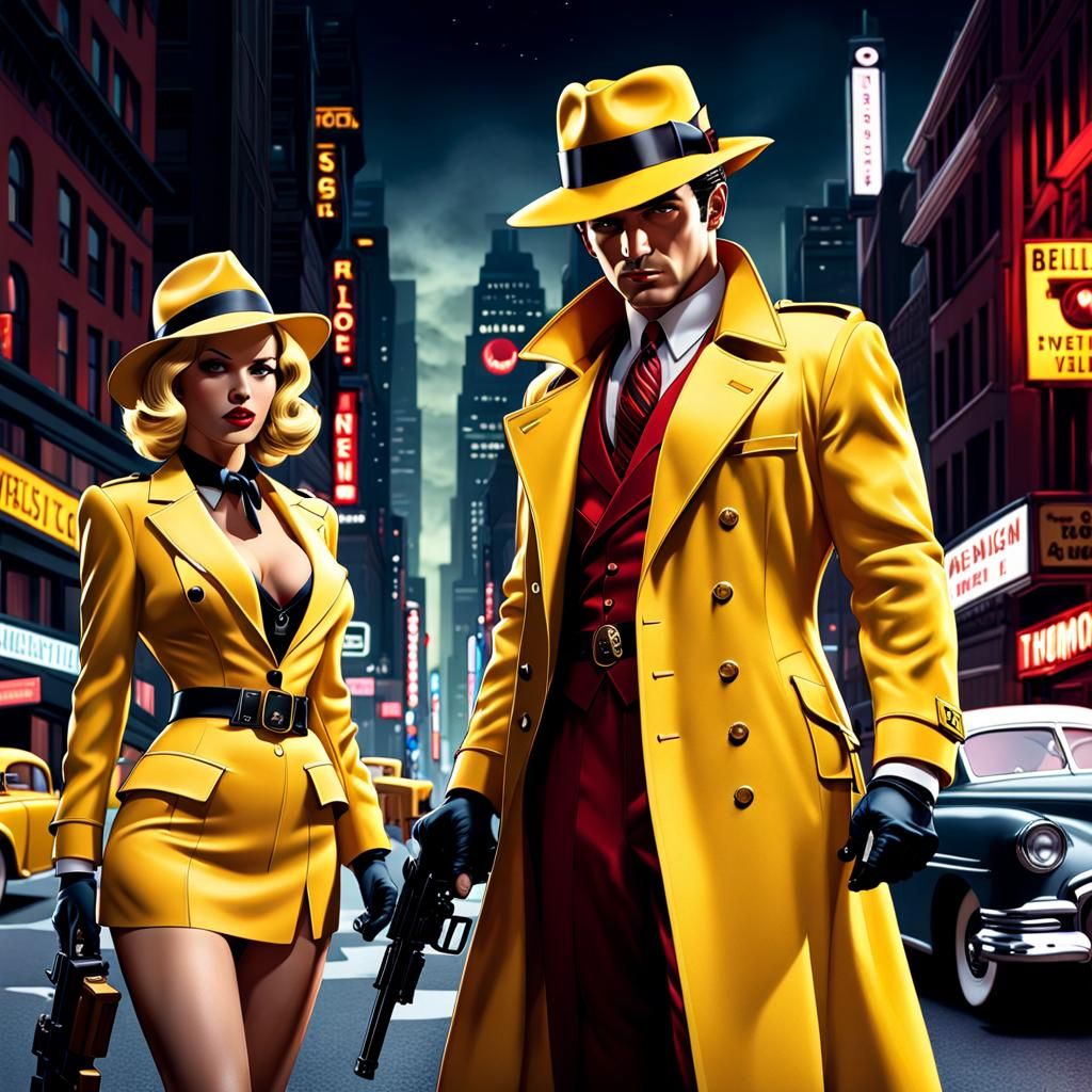 Dick Tracy - AI Generated Artwork - NightCafe Creator