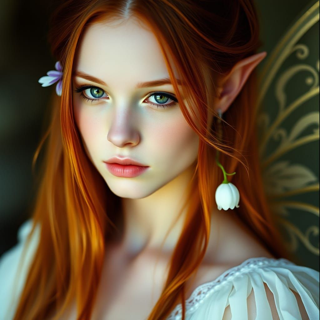 Petal2 - Ethereal Fairy Lady in Whispered Reverence