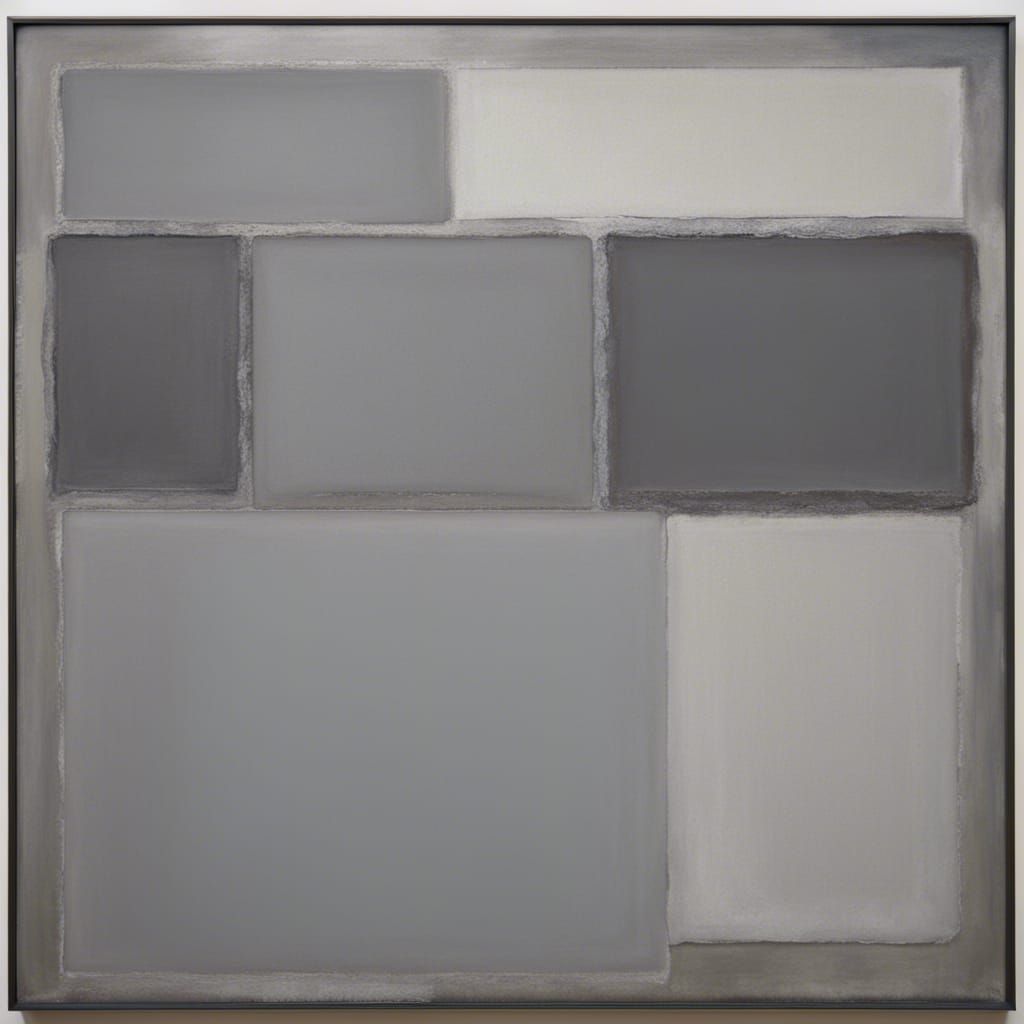 Mark Rothko, Color Field Painting (50 Shades of Grey) - AI Generated ...