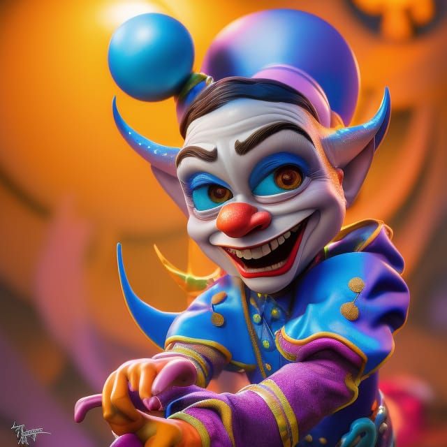 Alien jester - AI Generated Artwork - NightCafe Creator
