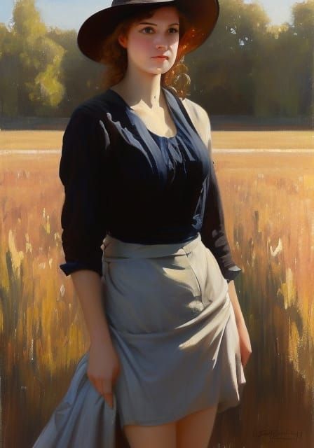 If Norman Rockwell painted pinups - AI Generated Artwork - NightCafe Creator