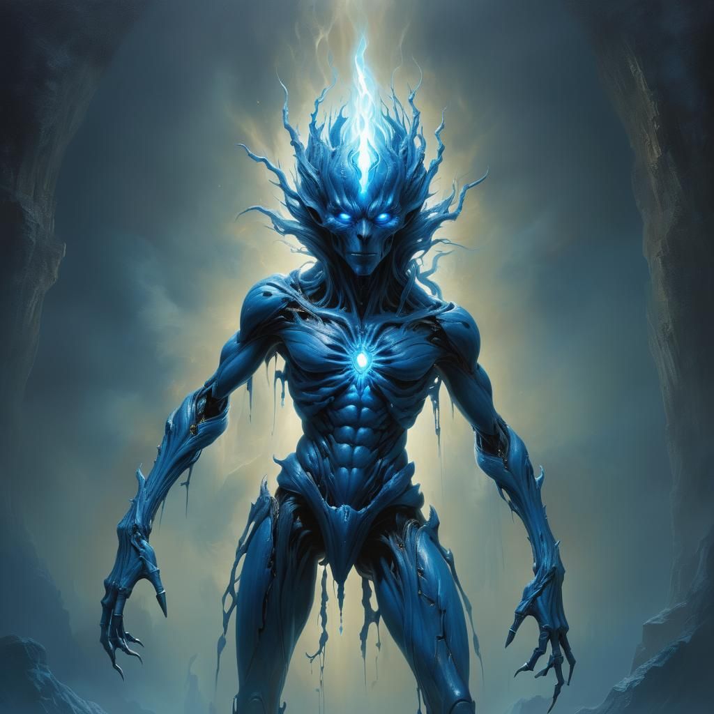 The Blue Guardian - AI Generated Artwork - NightCafe Creator