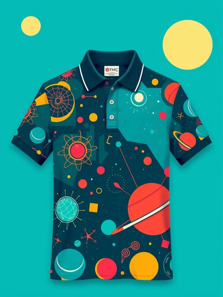 Atomic space age polo shirt - Atomic space age polo shirt