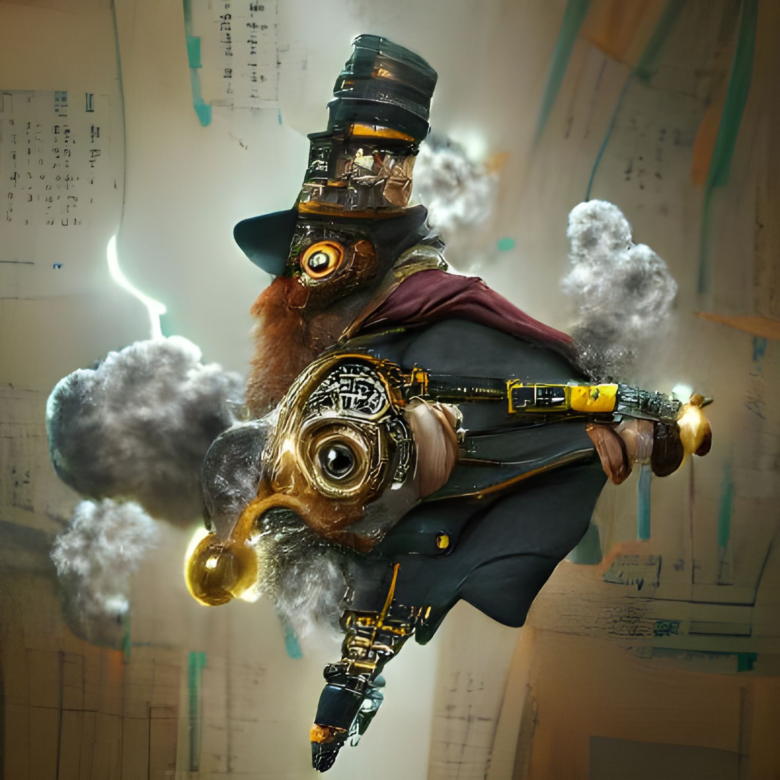 Steampunk wizard on Artstation - AI Generated Artwork - NightCafe Creator
