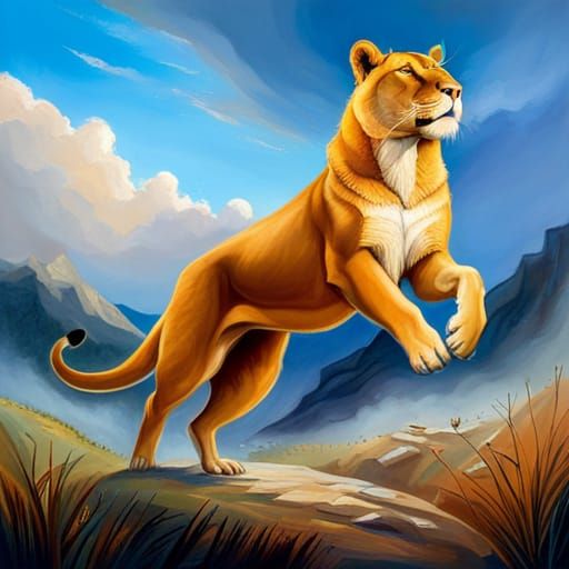 Beautiful Voluptuous Lioness Goddess Cheerleader For Detroit Lions ...