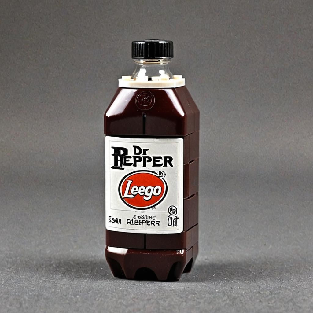 A lego Diet Dr. Pepper Can - AI Generated Artwork - NightCafe Creator