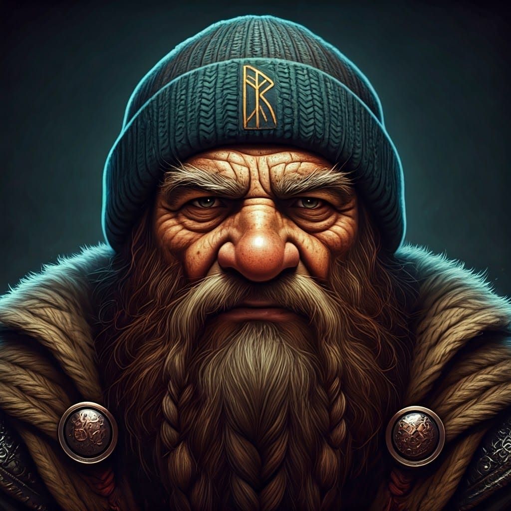 Dwarf Rune Sorcerer - Wisdom-Weaving Dwarf Rune Master in In...