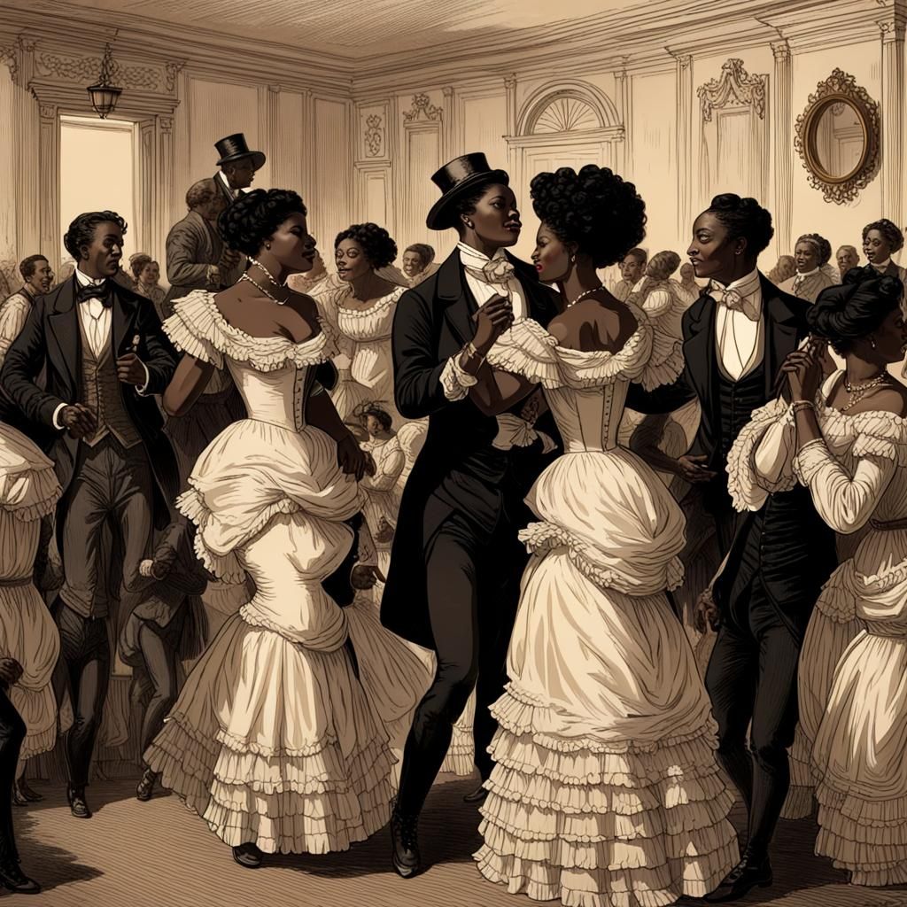 Victorian Dance - AI Generated Artwork - NightCafe Creator