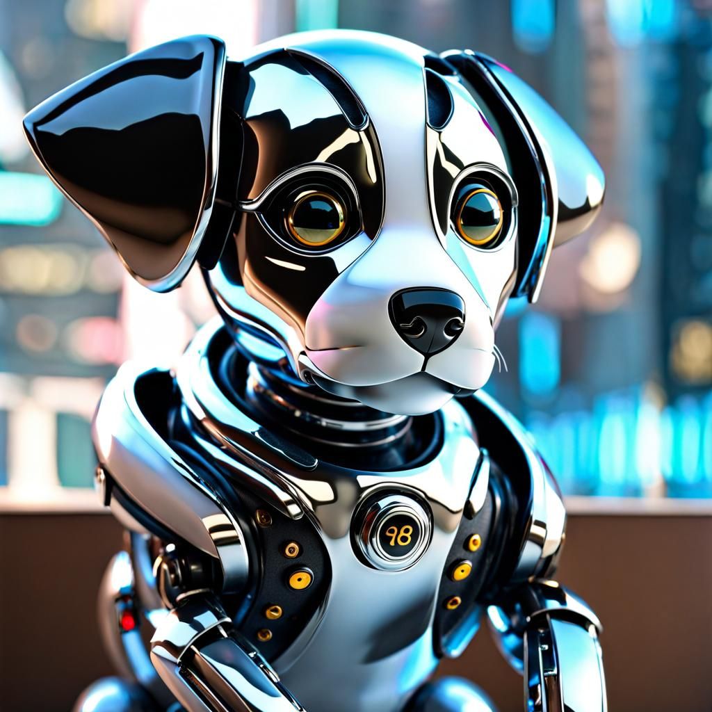 Robo Pooch - AI Generated Artwork - NightCafe Creator