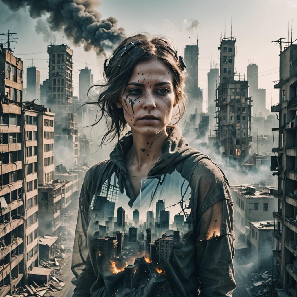 Apocalyptic scene - AI Generated Artwork - NightCafe Creator