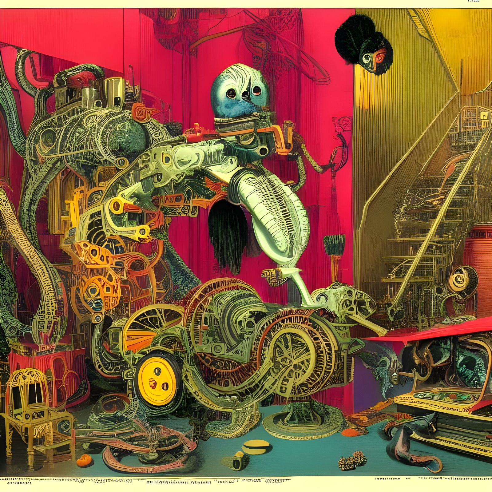 The strange extravagant machine-creatures living within the confines of ...