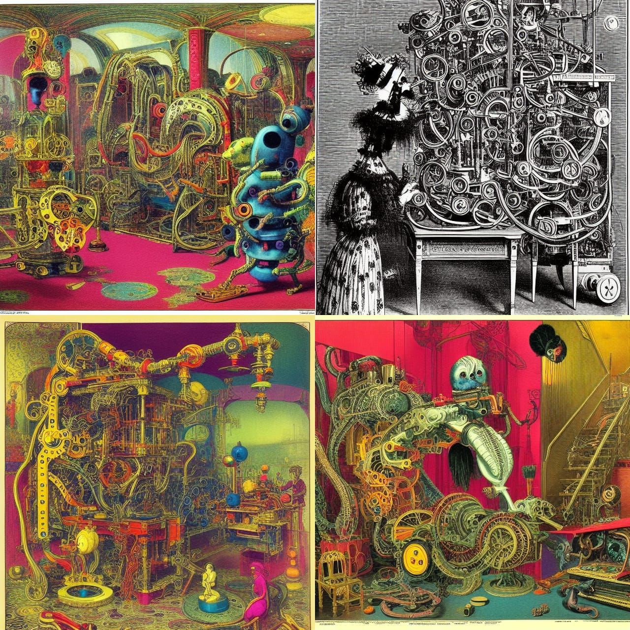 The strange extravagant machine-creatures living within the confines of ...