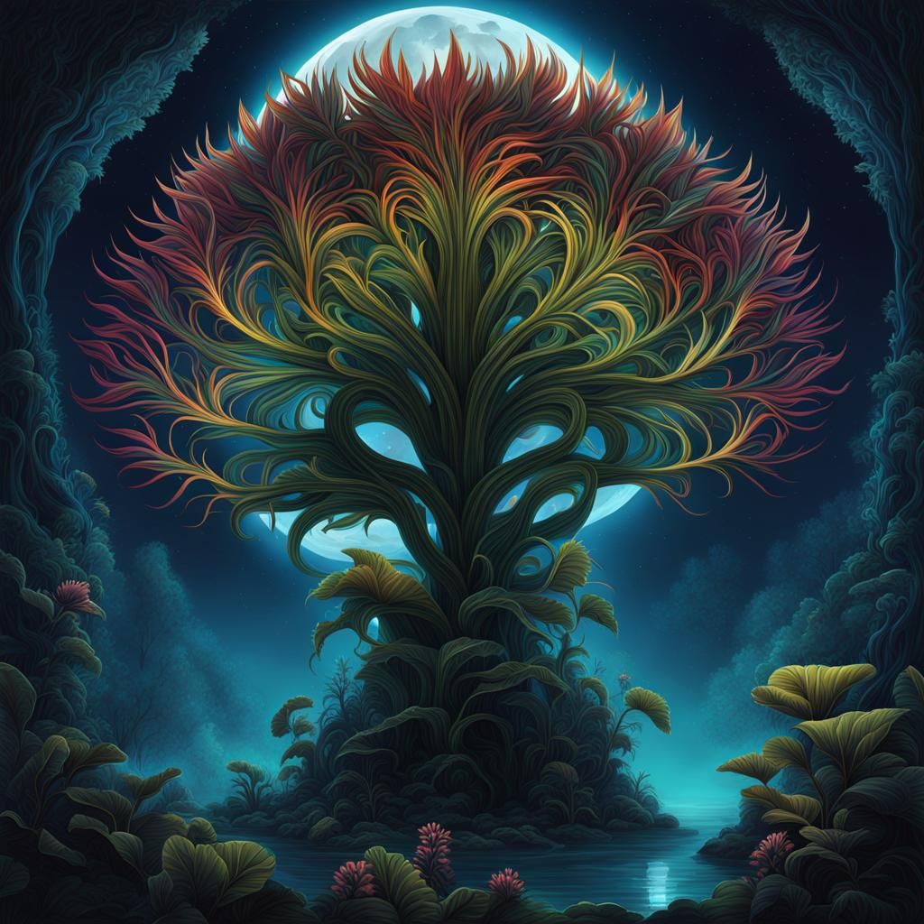 Giant Magical Tree #2 - AI Generated Artwork - NightCafe Creator