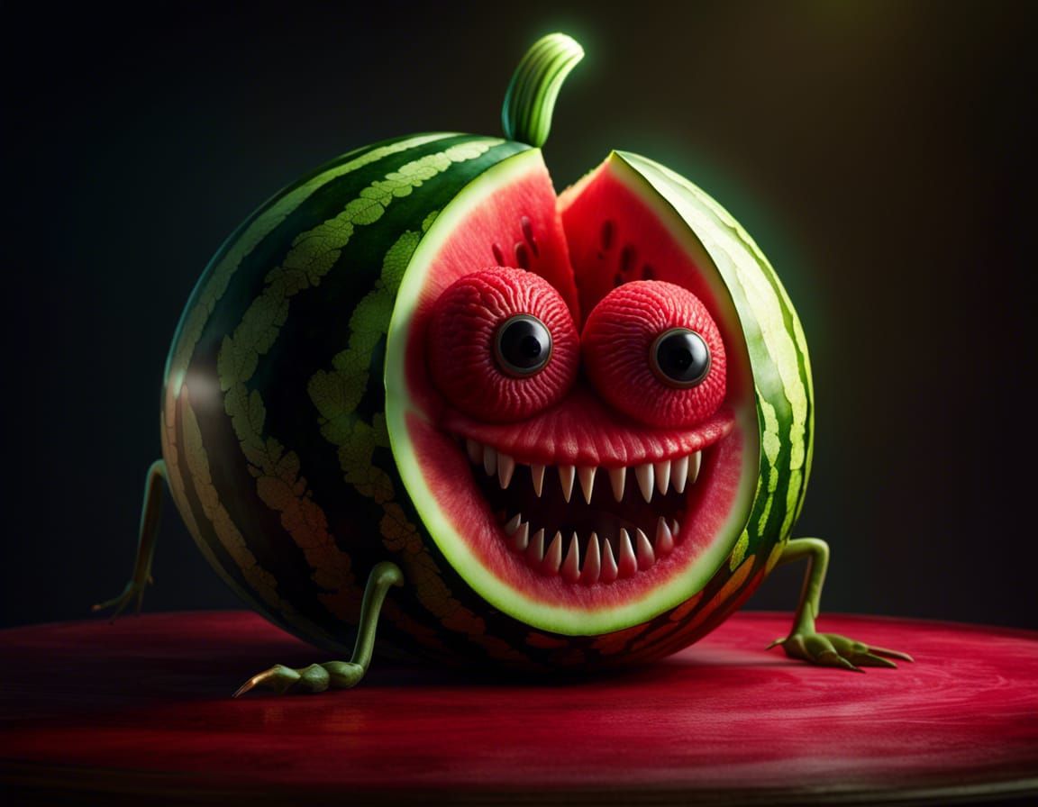 Savage Watermelon - AI Generated Artwork - NightCafe Creator