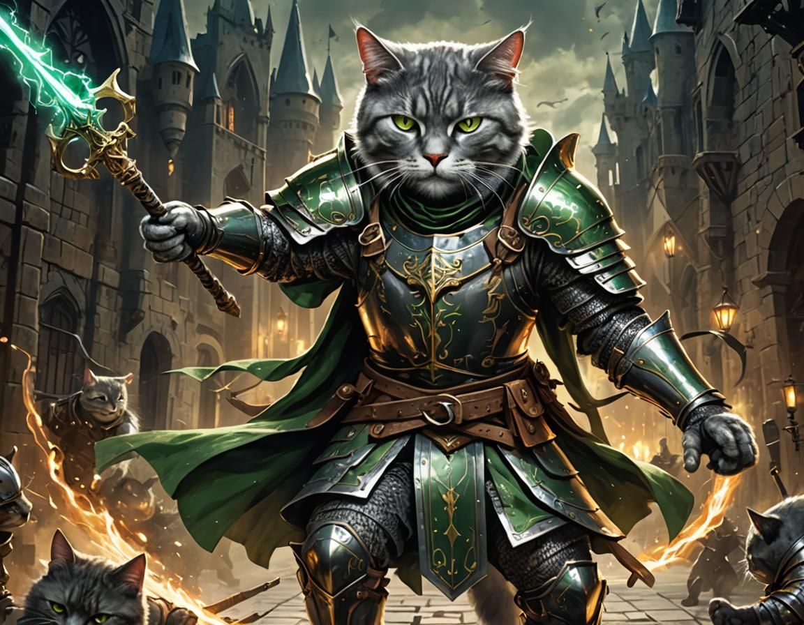 Cat Knight. - AI Generated Artwork - NightCafe Creator