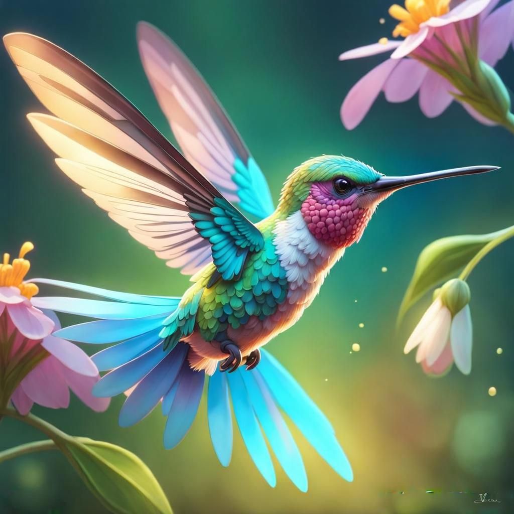 Hummingbird - AI Generated Artwork - NightCafe Creator